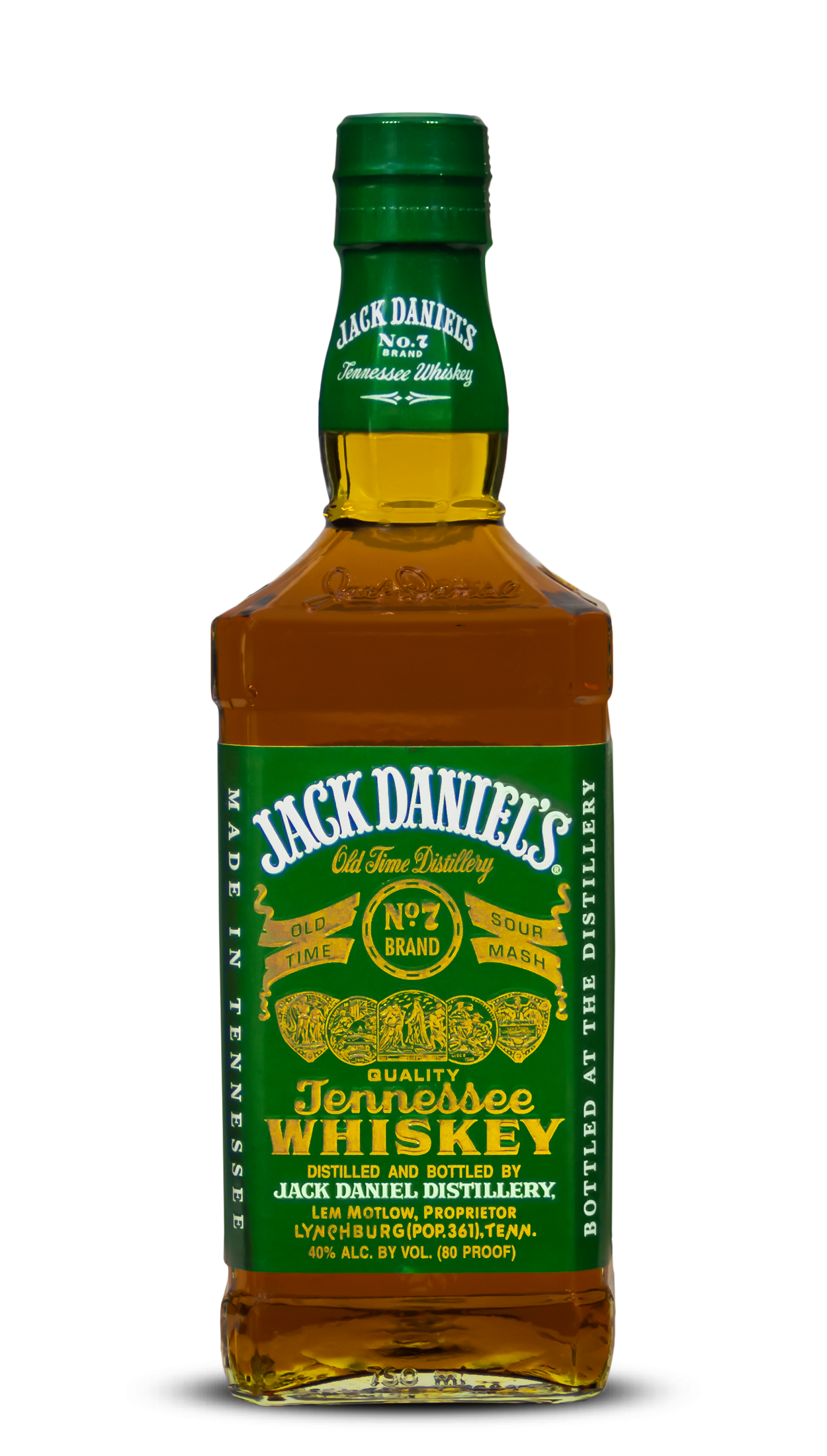Green Label Jack Daniels Bottles