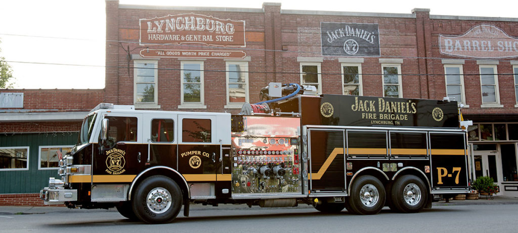 Distillery Fire Brigade | Jack Daniels Bottles